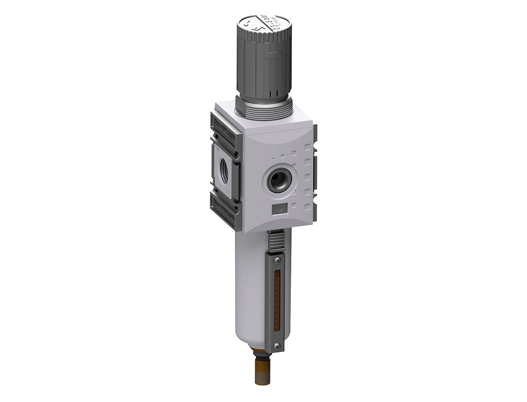 Filter regulator G1/2 0,5-8 5µm with metal bowl and automatic drain ...