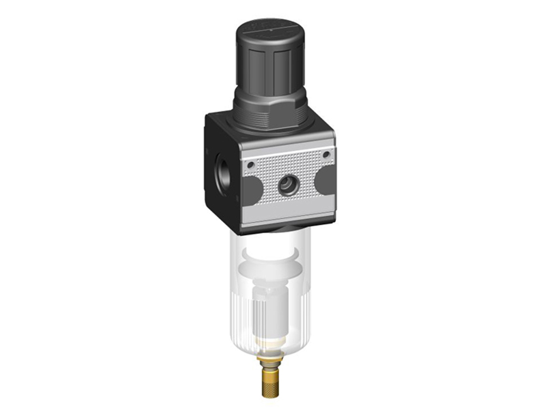 Filter regulator G1/2 0,5-10 5µm with PC bowl and automatic drain ...