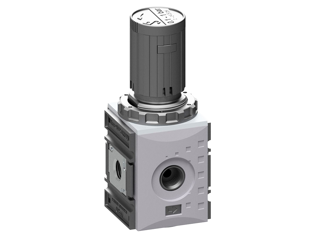 Pressure regulator G1/4 0,5-8 with panel mounting ring - knocks.de